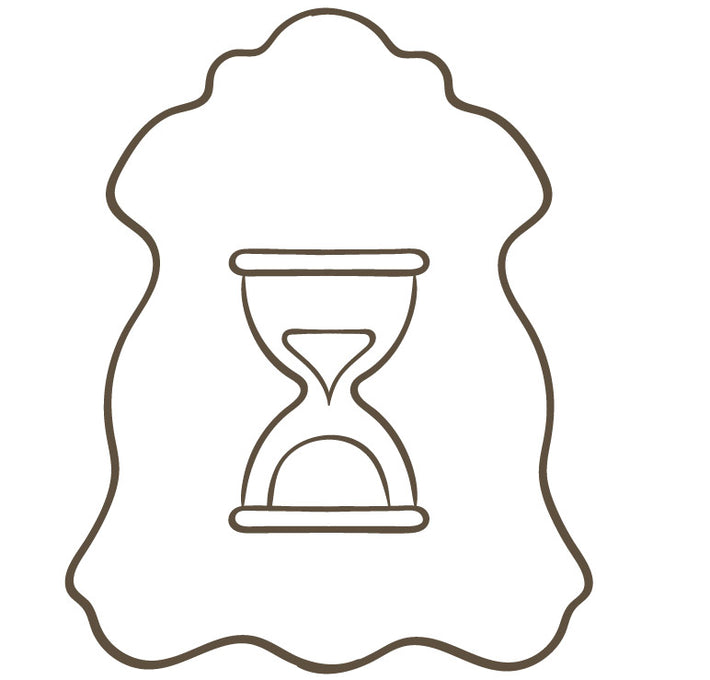 ONE OF A KIND Long wool Cream with Rusty Pale spots Icelandic Sheepski ...